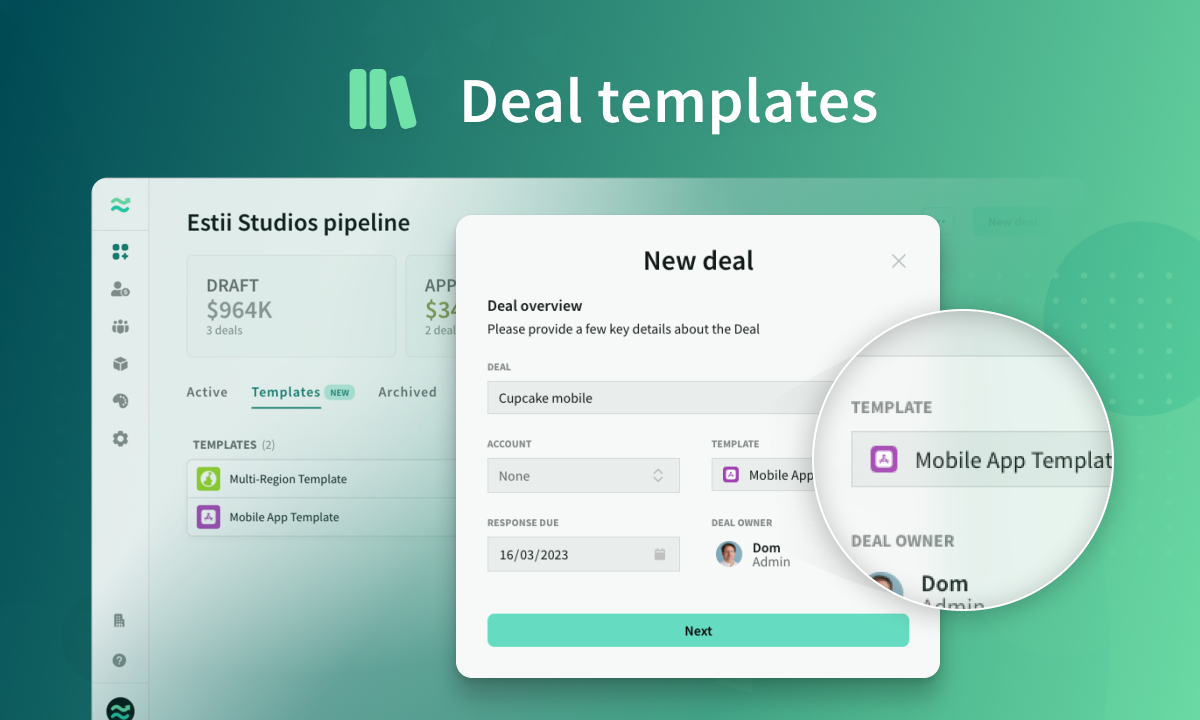 Deal templates